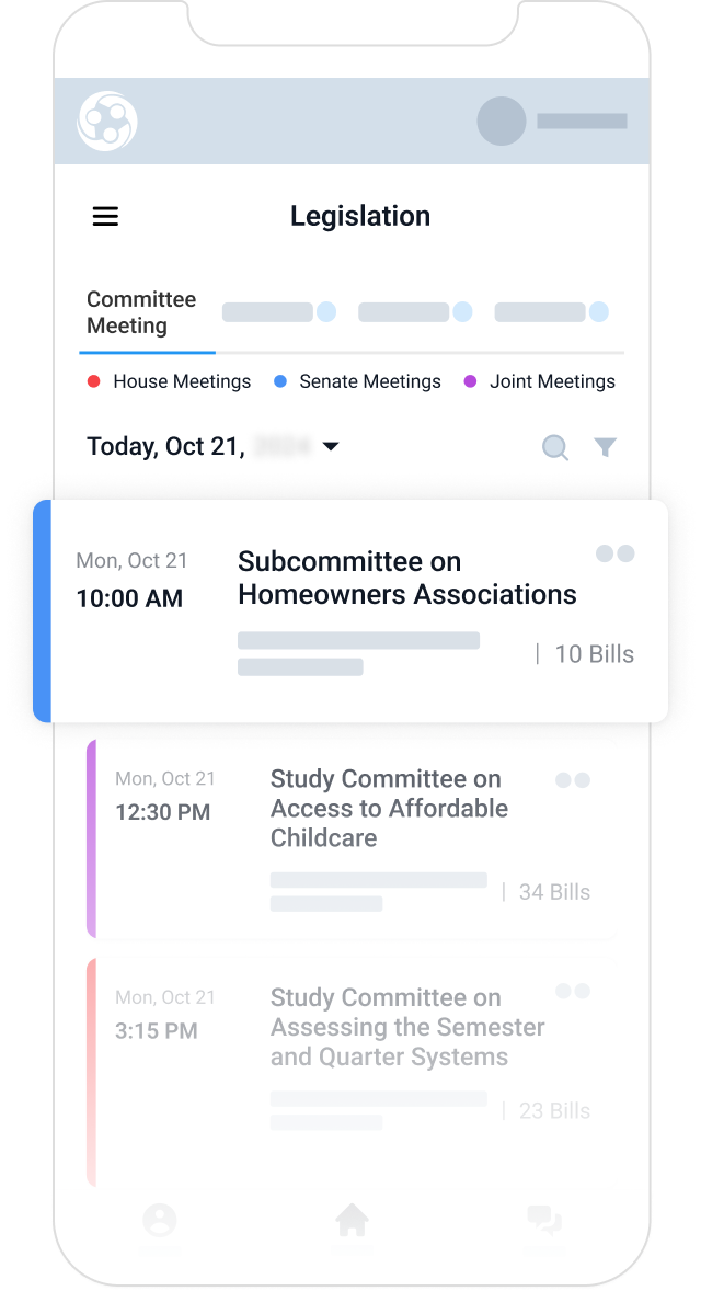 Mobile App: Legislation Tracking on the Go